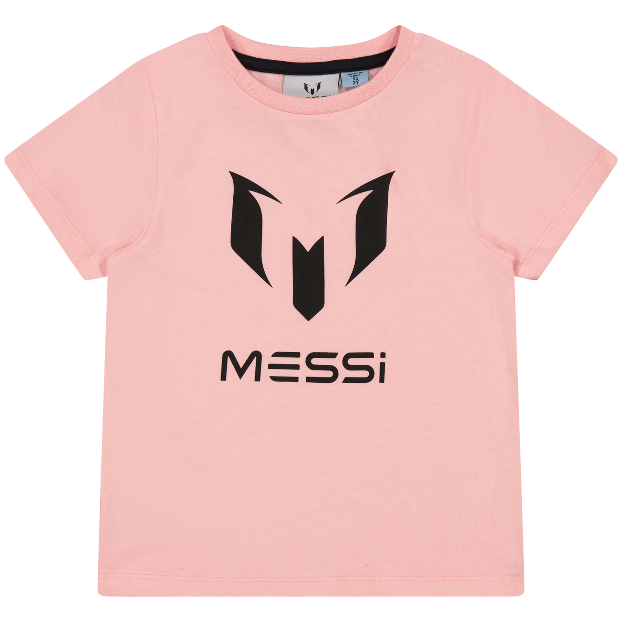 T-Shirt deportiva Messi Manga corta logo tee Messi color rosado unisex ...
