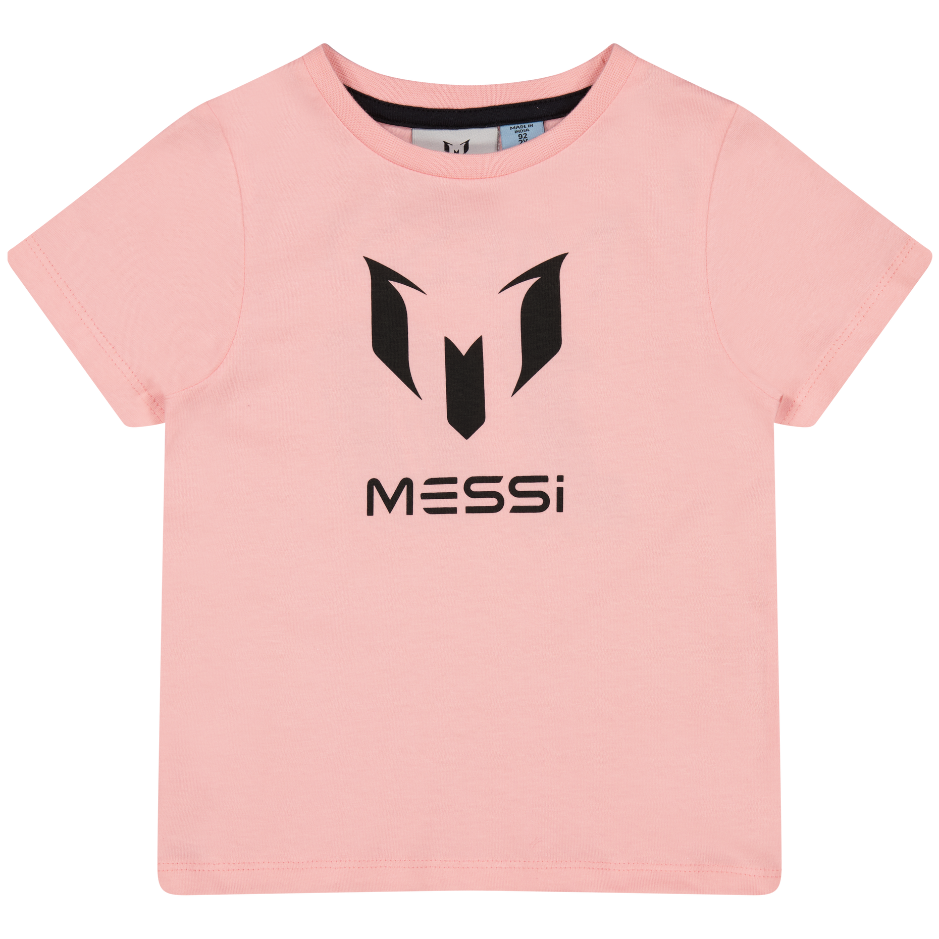 T-Shirt deportiva Messi Manga corta logo tee Messi color rosado unisex ...